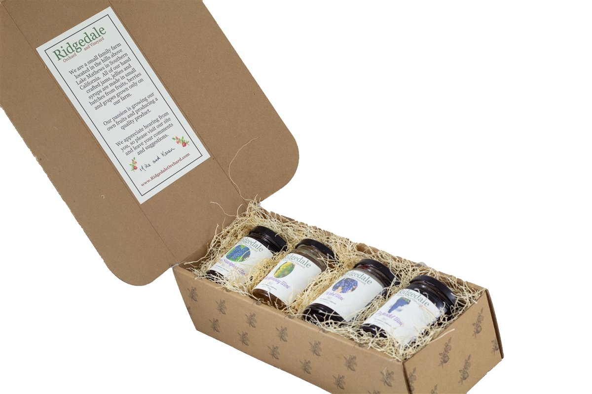 Artisan jam assortment and gift box handmade from the trees grown in ...